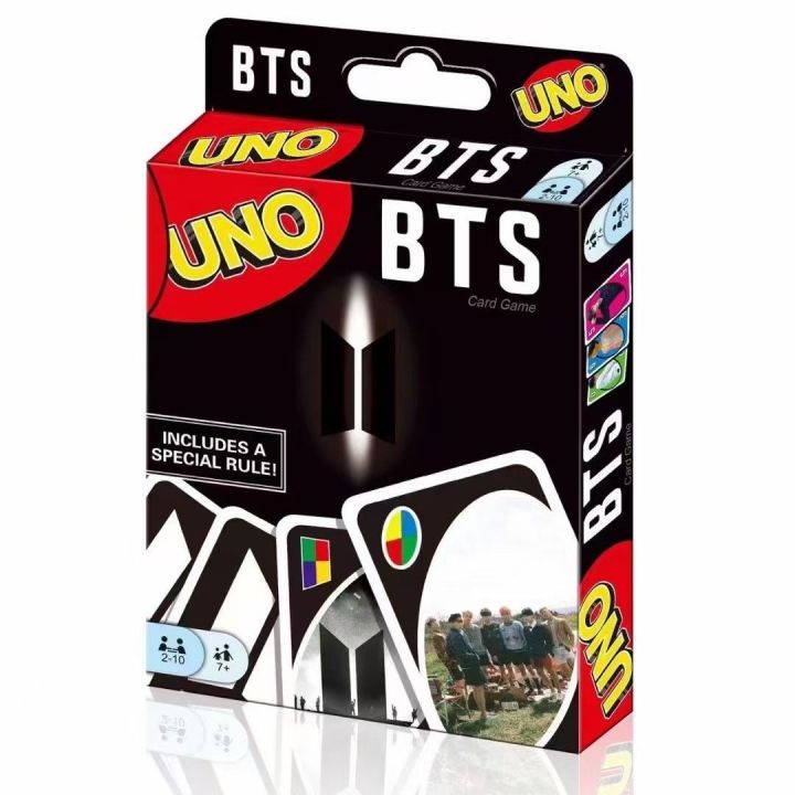 Uno BTS Card Game Photo Carte - 112 Cards Mattel Official Large Cards ...