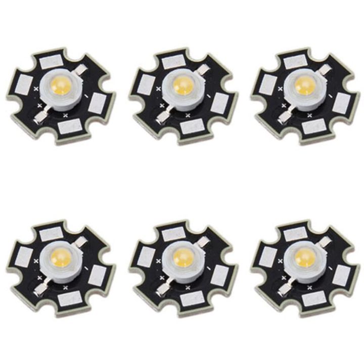 5 Ps 1 Watt LED SMD Chip 3V 3.7V Metal Plate Heat Sink Aluminum Base ...