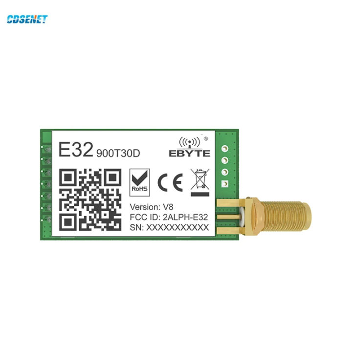 Long Range LoRa 915MHz RF Module CDEBYTE E32-900T30D 1W 915 MHz ...
