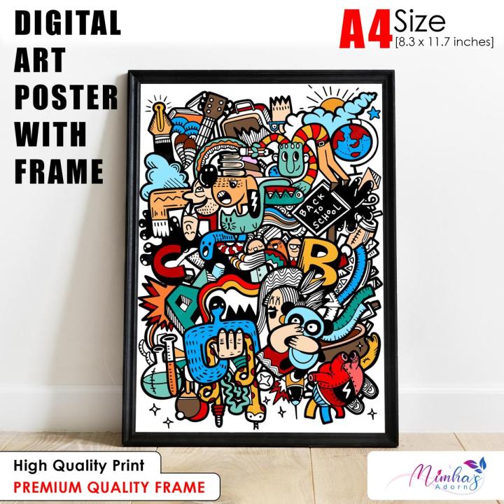 Digital Art Print with A4 Frame | Daraz.com.bd