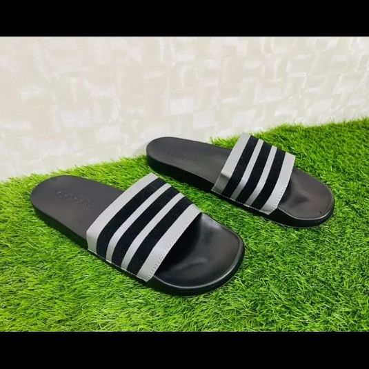 Fashionable Black white And Grey Color Slides Slipper Casual Sandal For ...