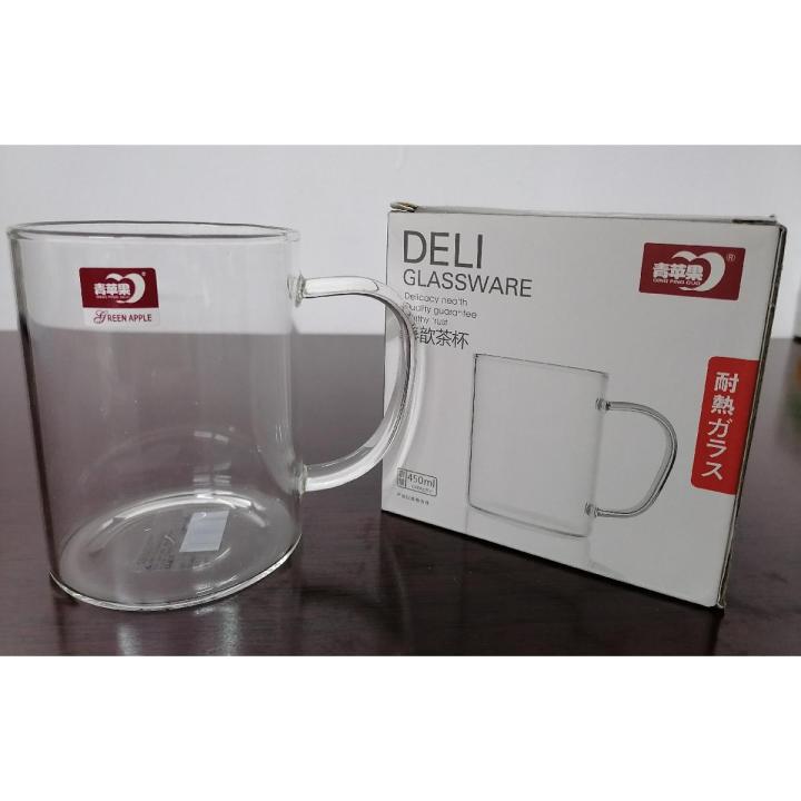 Deli Glassware Clear Transparent Glass Mug 450ml | Daraz.com.bd