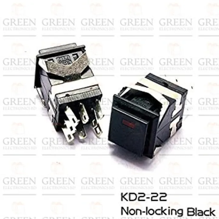 KD2 8 Pin 3A/250V Self-Locking Push Button Switch With LED | Daraz.com.bd
