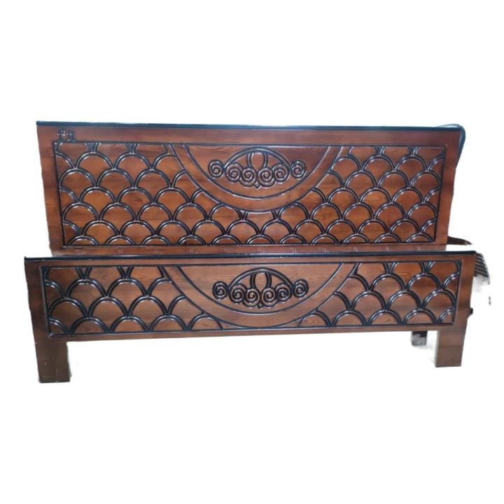 Stylish and High Quality Flores Bed Double Size (MDF) Plain Khat ...