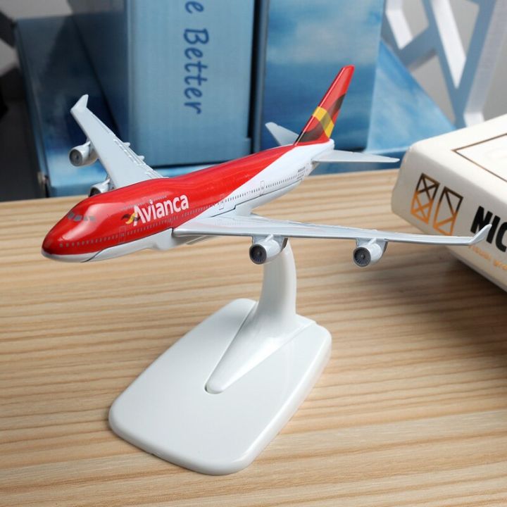 【happy one】Colombia Boeing 747-400 Plane Model alloy aircraft model ...