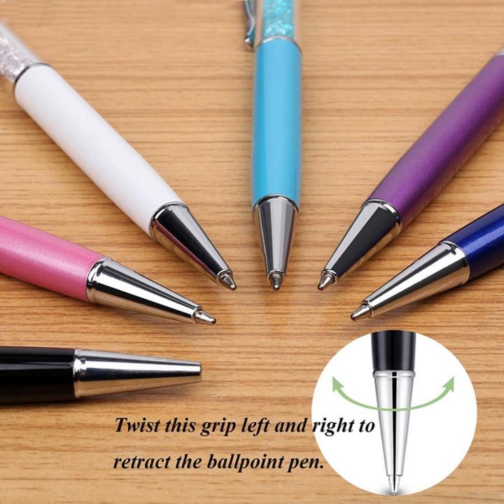 24Pcs/Pack Bling Bling 2-In-1 Slim Crystal Diamond Stylus Pen and Ink ...