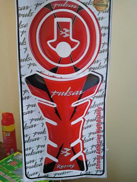 Fuel tank Pad sticker for Pulsar - Motorcycle. Red | Daraz.com.bd
