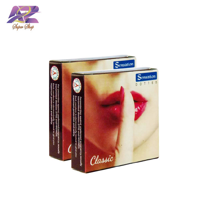 Sensation Dotted Classic Condoms 2,s Combo Pack (3x2=6) | Daraz.com.bd