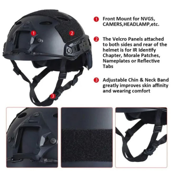 Military Helmet Fast Helmet Airsoft Tactical FAST Helmet Protective ...