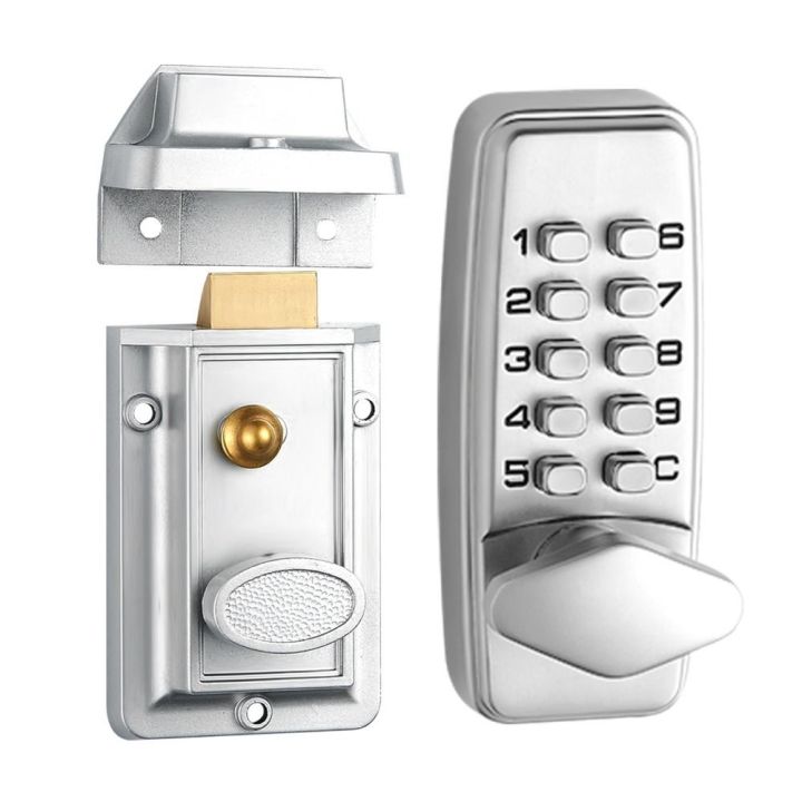 Waterproof Password Metal Digital Door Lock Pad Code Push Button Smart ...