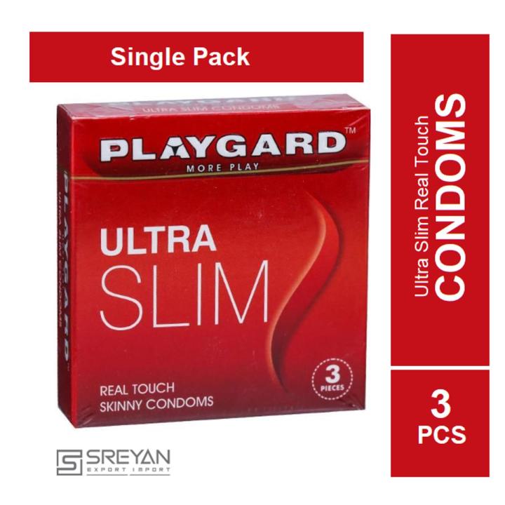 Playgard Ultra Slim - Real Touch Skinny Condoms - 3's Pack | Daraz.com.bd