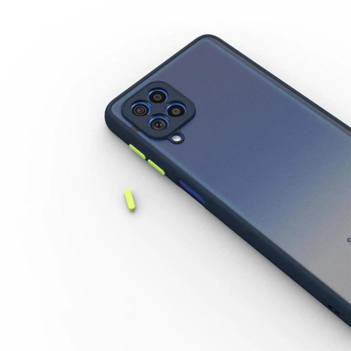 For Samsung Galaxy M32 4G Matte Translucent Hard Camera Protection with ...