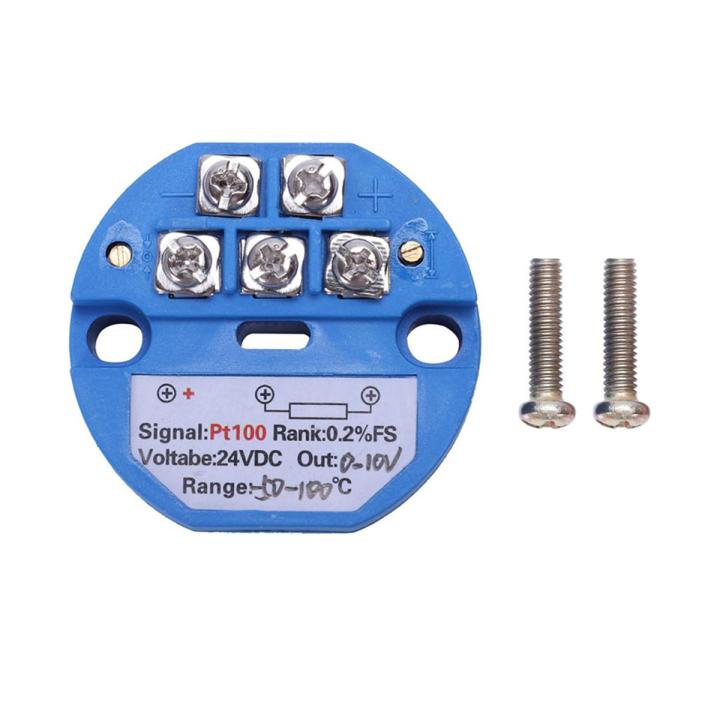 RTD PT100 Temperature Transmitter DC24V Minus 50 ~ 100 degree Output 0-10V | Daraz.com.bd