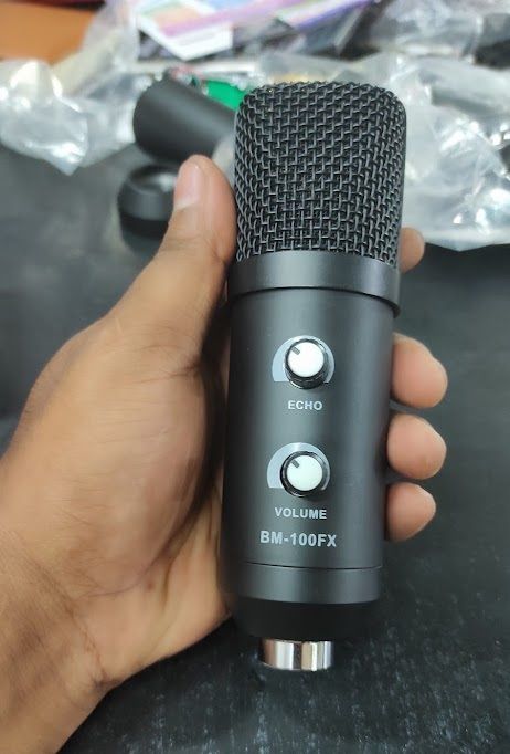 BM-100FX USB Powered Condenser Studio Recoding Microphone With Noise ...