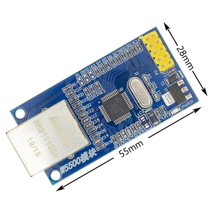 1 Piece W5500 Ethernet network module hardware TCP / IP 51 / STM32 microcontroller program over ...