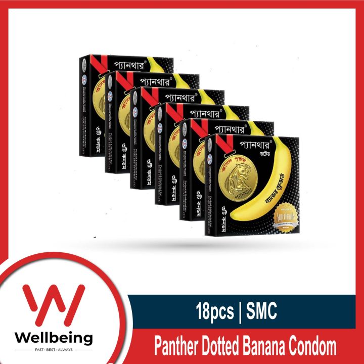 Smc Panther Dotted Banana - Condom Half Box Combo | Daraz.com.bd