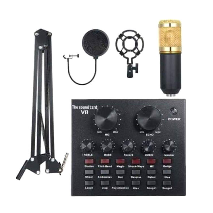 BM800 Mic Professional Condenser Studio Record Microphone Package Phone ...