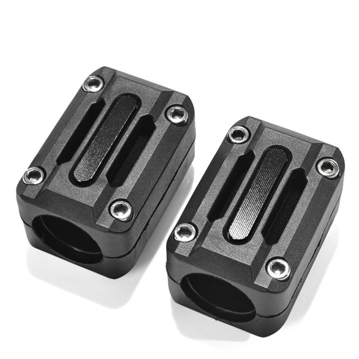 【VisioN Shop】Black Decor Block 2PCS Engine Protection Guard Bumper ...