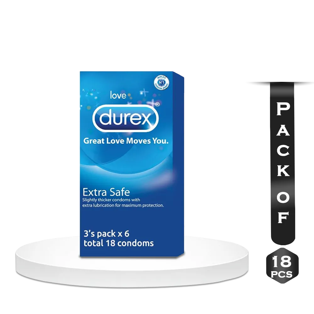 Durex Extra Safe Condom - Combo Full Box 6 Packs - 18pcs. | Daraz.com.bd