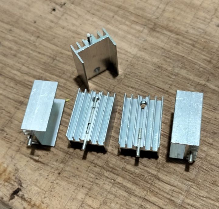 5 Pcs- 20mm TO220 TO-220 Aluminum Heat Sink 20x15x10mm Voltage ...