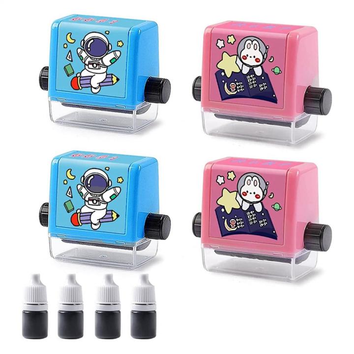 Math Roller Stamp Teacher Stamps 4PCS Roller Digital Teaching Stamp ...