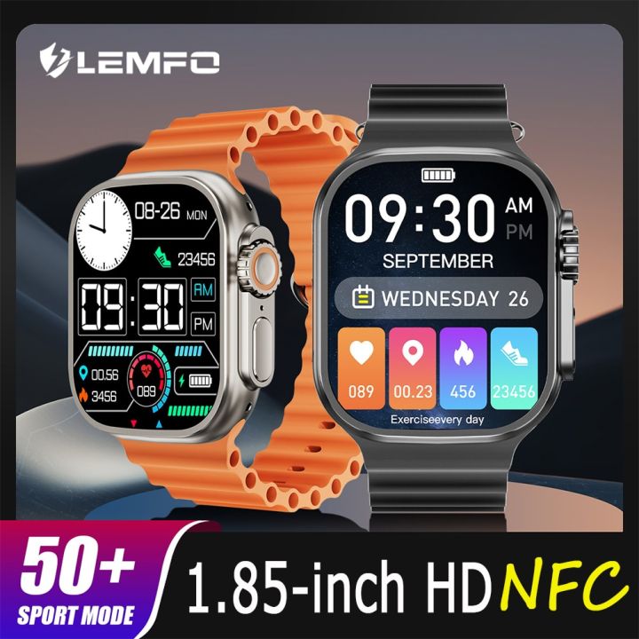 LEMFO Ultra 8 Smart Watch Men NFC Bluetooth Call Smartwatch Ultra ...
