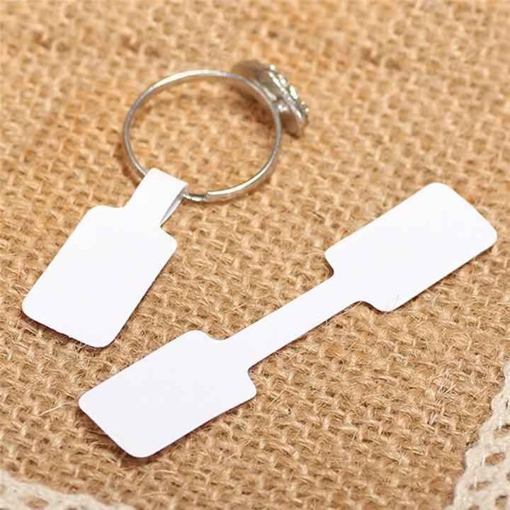 (New)100 pc/bag blank adheive cker ring necklace jewelry diplay price ...