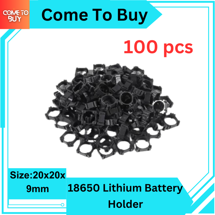 18650 Lithium Battery Holder, Plastic Battery Pack Bracket Cylindrical ...