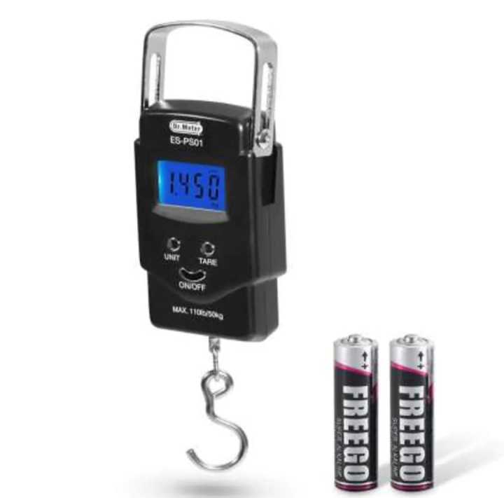 Electric Portable Scale (With Battery)- Black | Daraz.com.bd