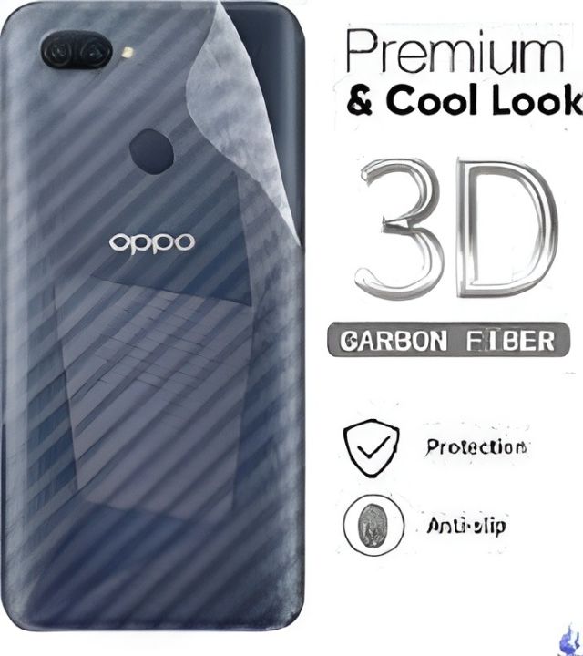 Oppo A5 Carbon Fiber Sticker Back Poly Skin Protector | Daraz.com.bd