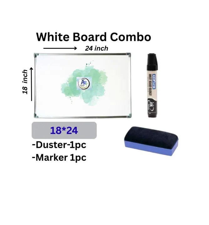 18*24 white board combo | Daraz.com.bd