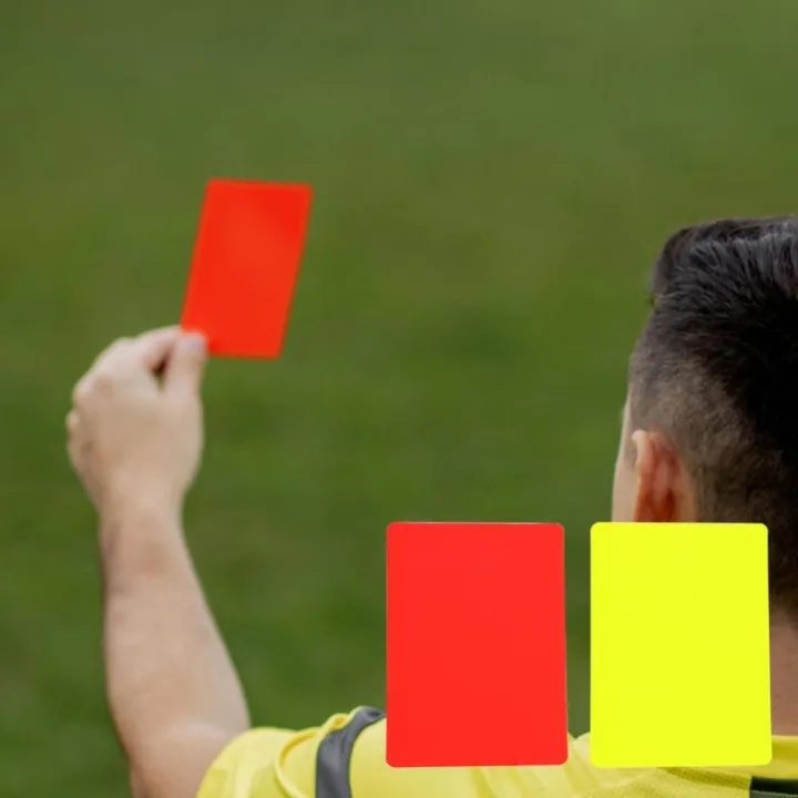 Referee Tool PVC PVC Football Referee Warning Card Yellow Card Red Card ...