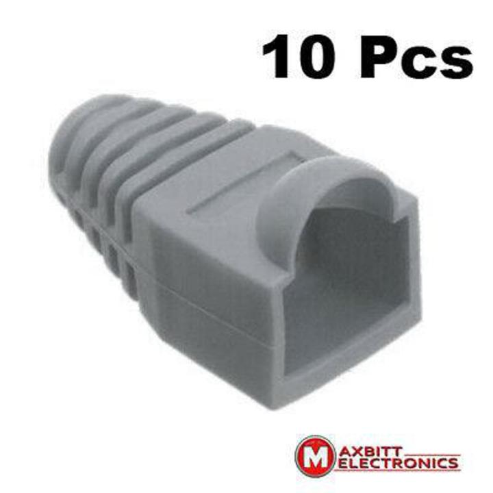 Boot caps with gray color 10x Cat5 CAT6 RJ45 8p8C modular plug connector ends | Daraz.com.bd