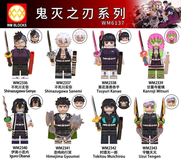 Single Cell Demon Slayer Kamado Tanziro Figures Building Blocks Nezuko ...