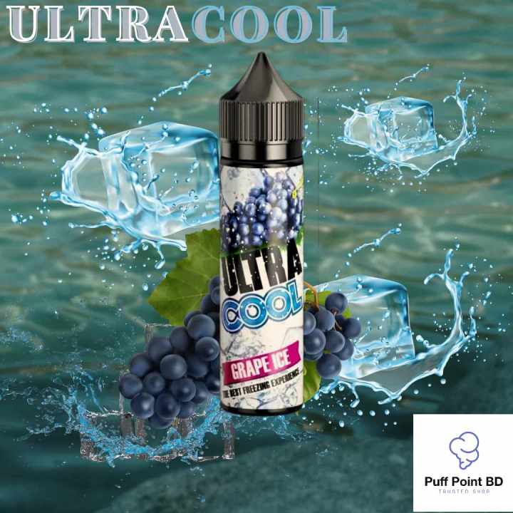 60 ML Vape Liquid Juice Ultra Cool Grape Ice Flavor | Daraz.com.bd