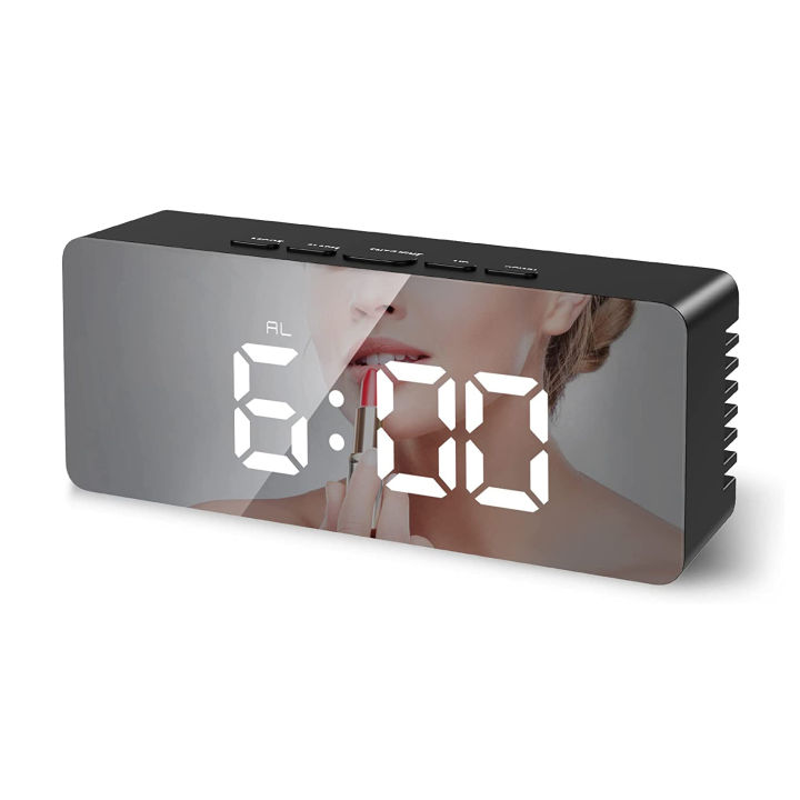 Upgrade Your Wake-Up Routine with the LED Digital Temperature Mirror ...