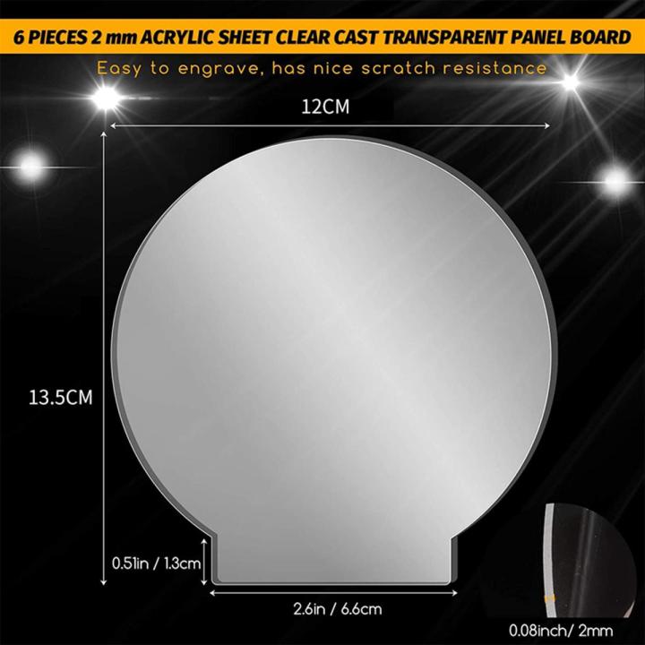 BRADOO-Thick Transparent Panel Board Sheet Clear Cast for LED Light ...