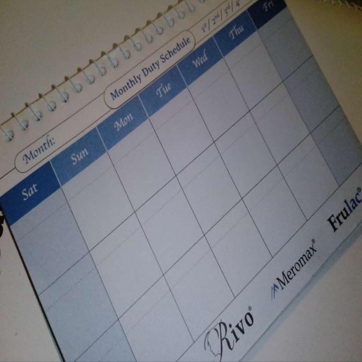 Monthly Duty shedule note pads. | Daraz.com.bd
