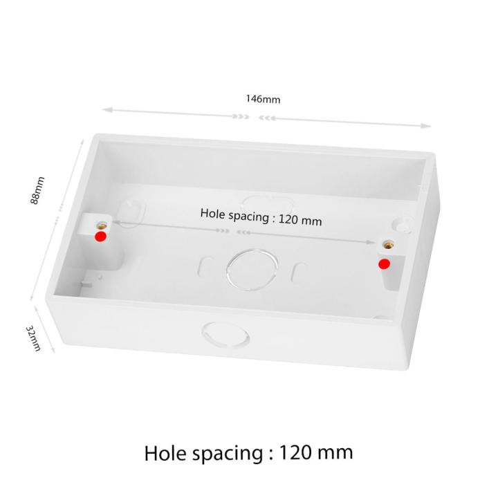 SMATRUL Wall External Mounting Box 86/120/146 Style for Standard Switch ...