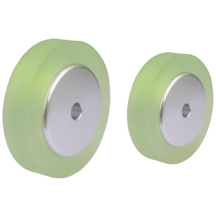 2 Pcs Aluminum Polyurethane Industrial Encoder Wheel Measuring Wheel ...
