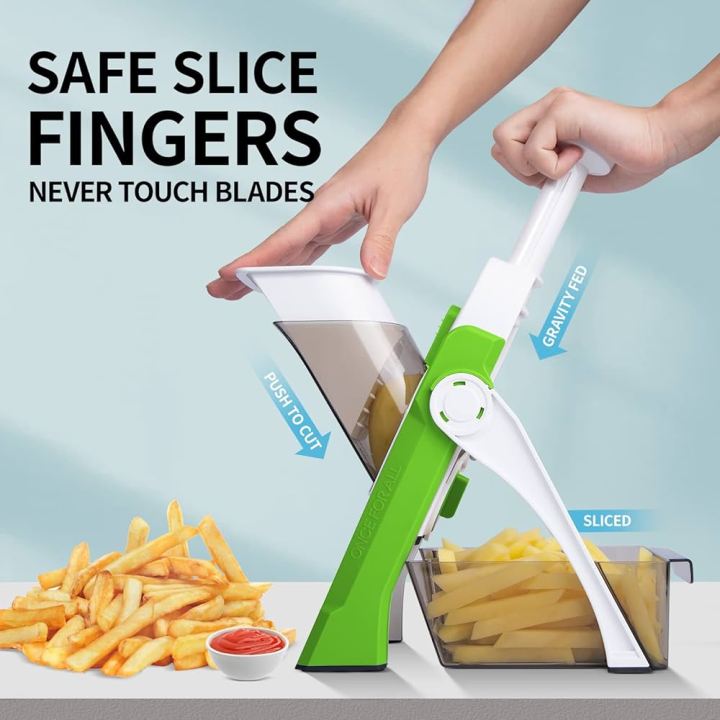 Safe Slice Mandoline Slicer Kitchen Chopper Food Processor Vegetable ...