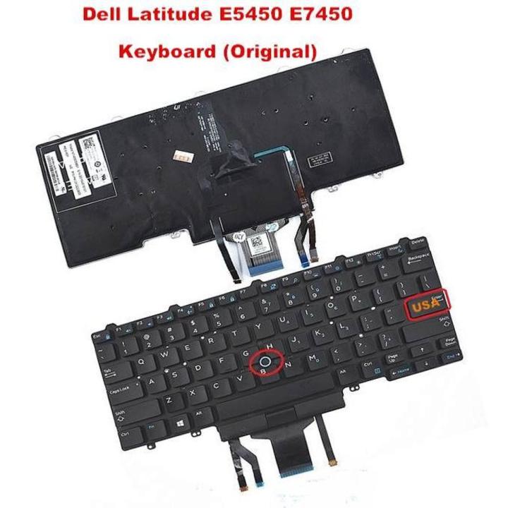 Laptop Keyboard For Dell_ Latitude E5450 E7450 Laptop with Pointer with ...