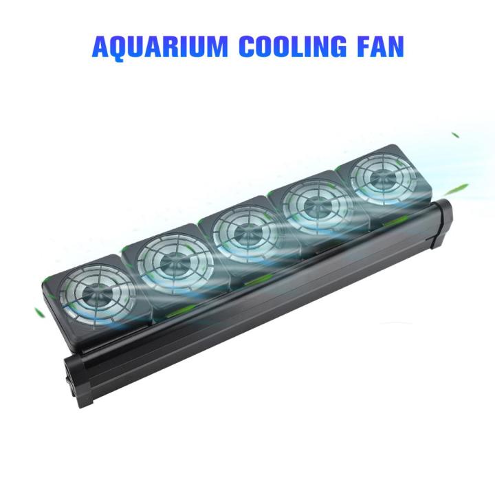 5 Heads Fan 10.8W Aquarium Fan Aquarium Chillers Cooling Fan System for ...