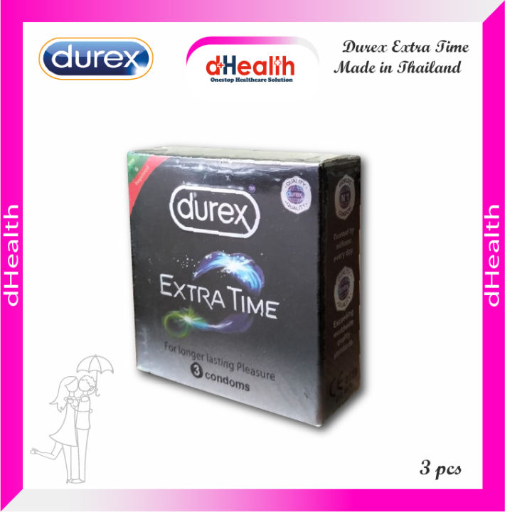 Durex Extra Time Condom Single Pack (3x1)=3pcs | Daraz.com.bd