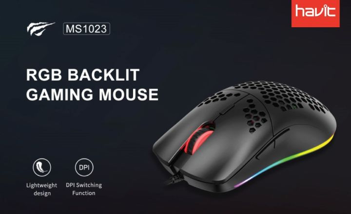 Havit MS1023 RGB Backlit Programmable Gaming Mouse | Daraz.com.bd