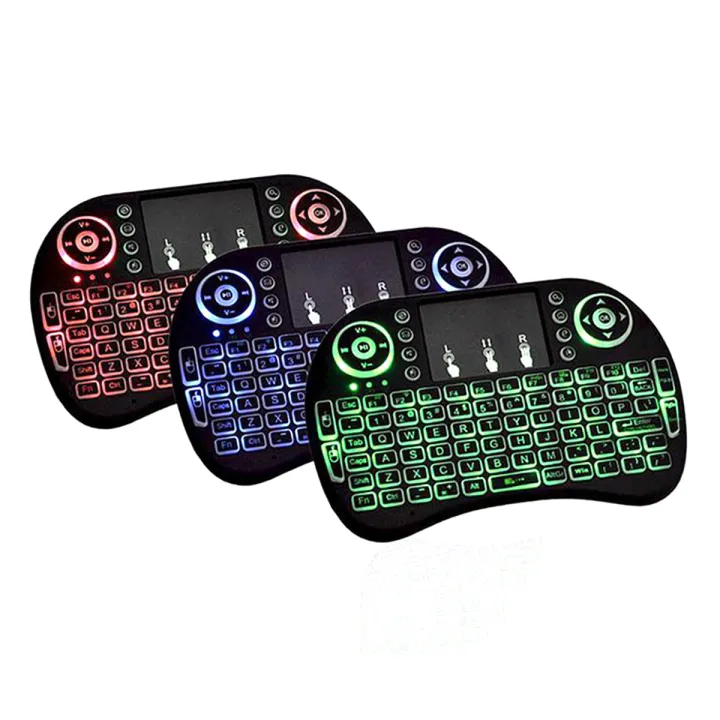 Backlit Mini Keyboard With Touchpad Mouse-3 Colour Changable-Gaming ...