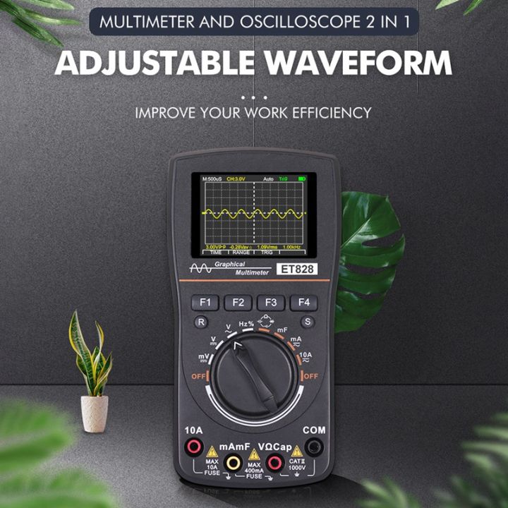 ET828 Intelligent 2 in 1 Digital Storage Scopemeter Multimeter 4 4000 ...