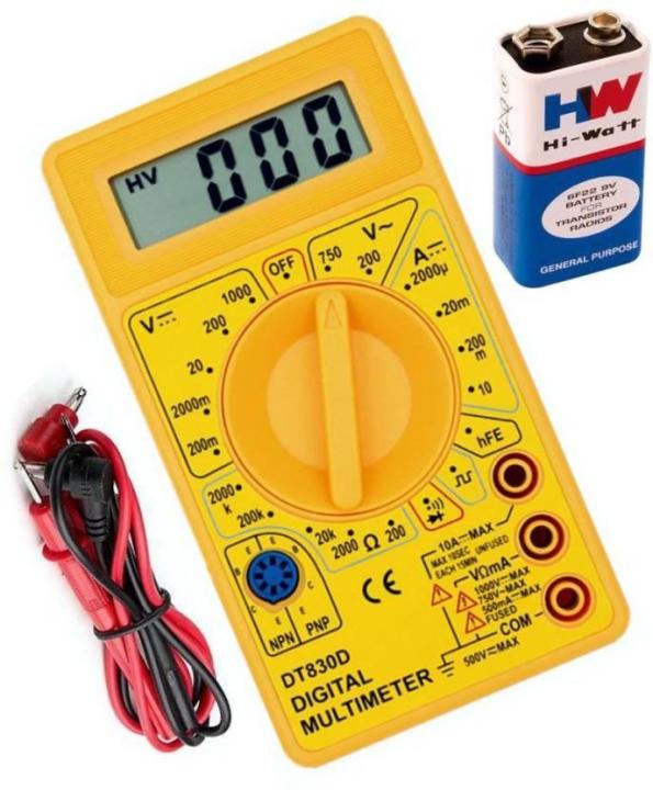 Digital Multimeter, Handheld Digital Multimeter LCD Backlight Portable ...