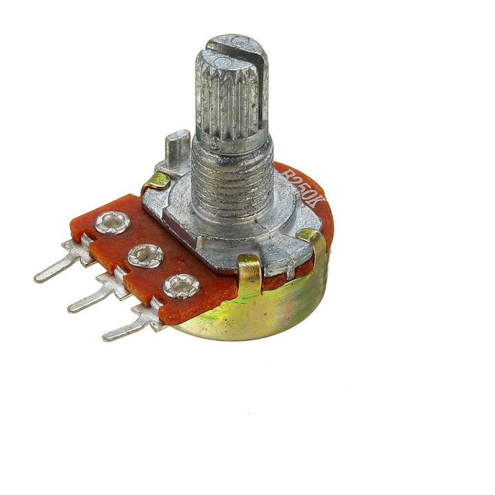 2Pcs- 3 Pin 250K Potentiometer Panel Mount 250K Ohm 1/2 Watt 3 Terminal ...