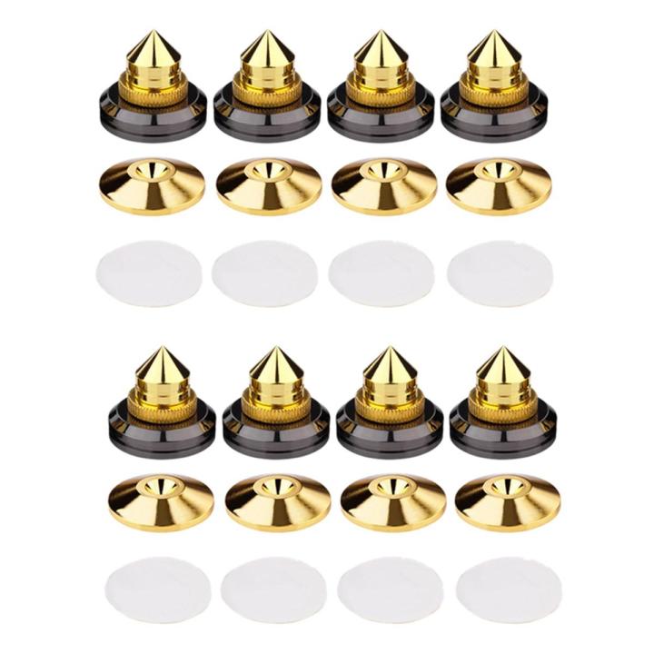 8X Gold Speaker Spike with Floor Discs Stand Foot Isolation Spikes ...
